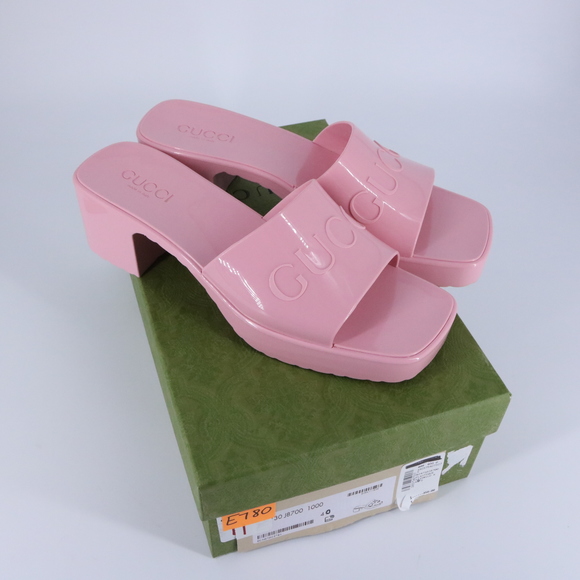 Gucci | Shoes | Gucci 4 Wild Rose Pink Y2k Pvc Plastique Jelly Slides Mules Sandals E780 | Poshmark